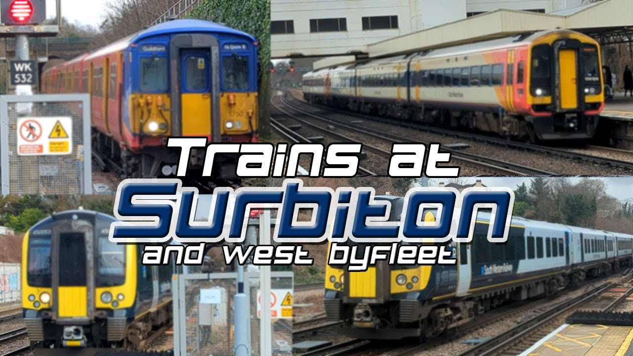 Surbiton Train Spotting | High-Speed Commuter Trains and More - YouTube