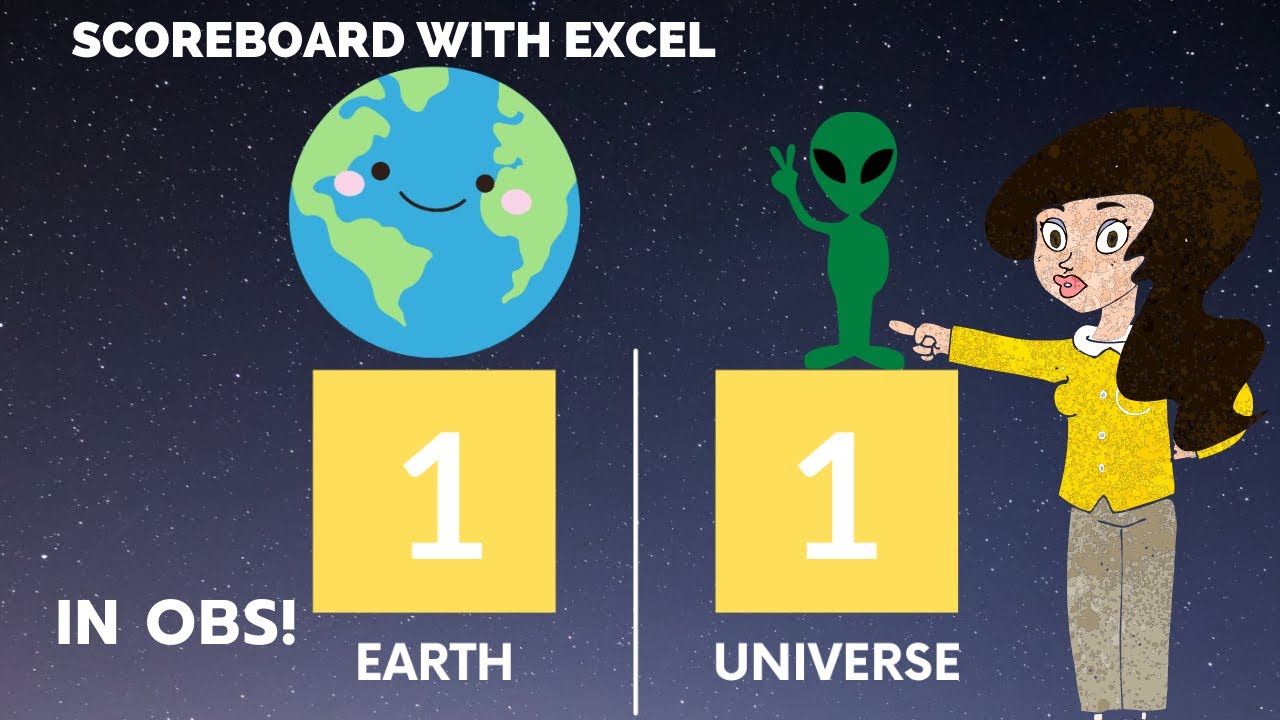 How to Create and Run a Scoreboard in OBS With Microsoft Excel - YouTube