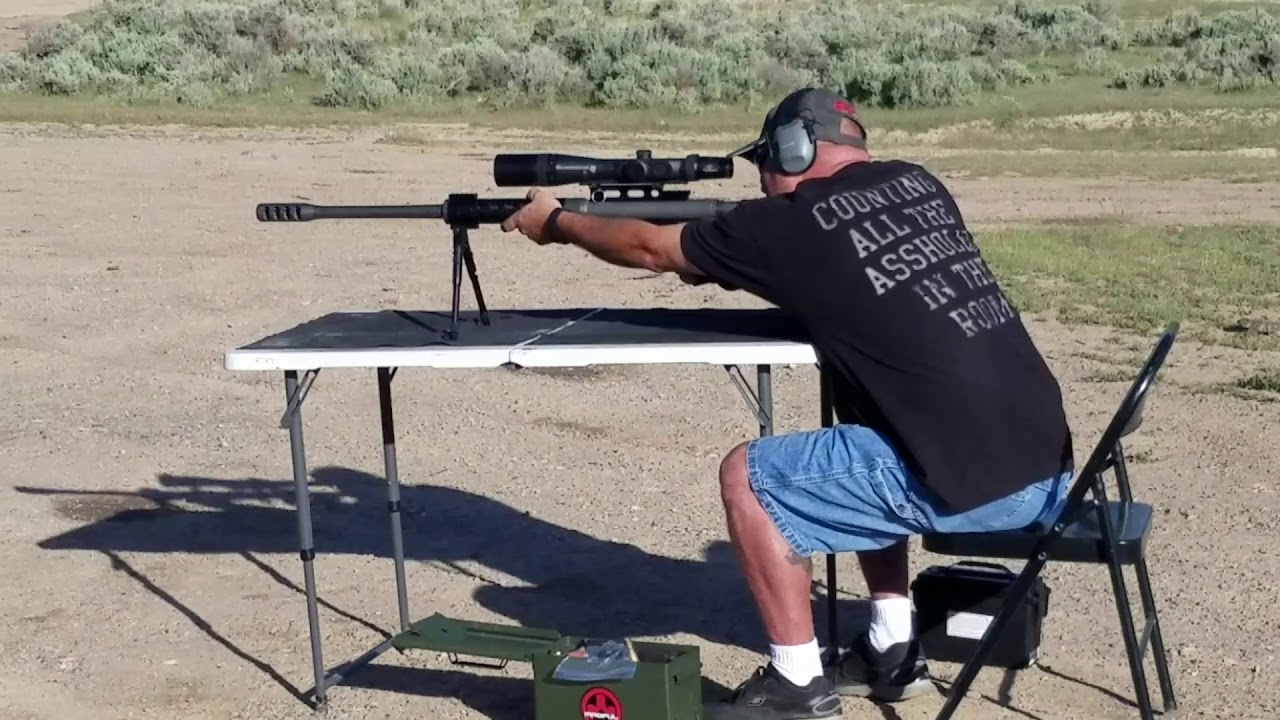Shooting my 50 caliber. - YouTube