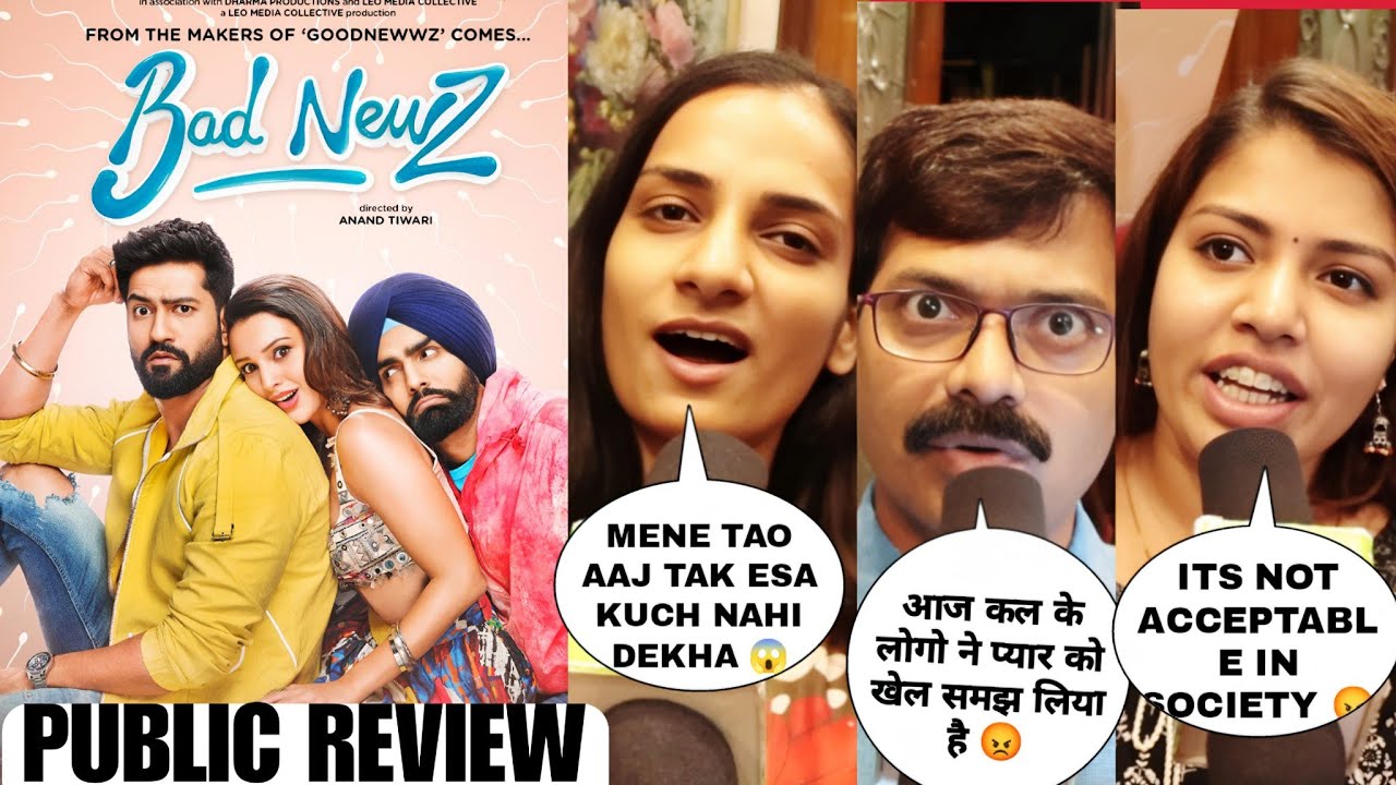 BAD NEWZ HONEST PUBLIC REVIEW | FILM MASALA - YouTube