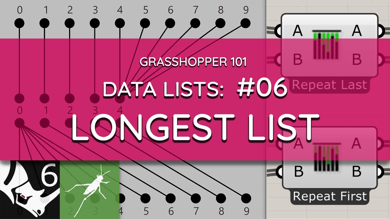 Grasshopper Data Lists Learn Visual Programming 7996