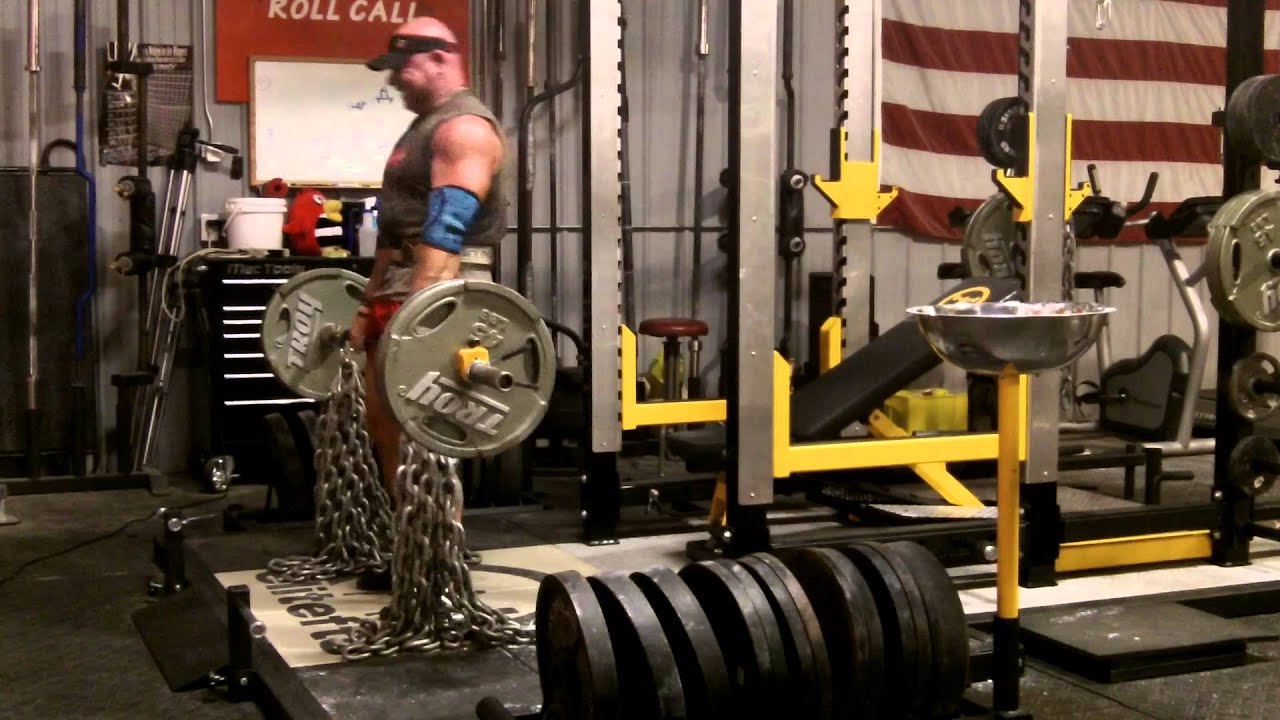 Elitefts.com - Mountian Dog Training - Chain Deadlifts - YouTube