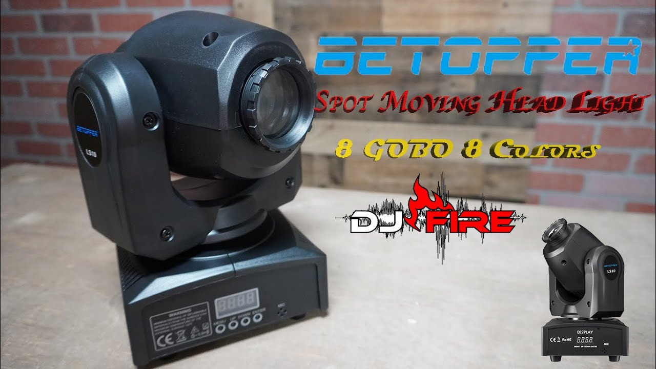 BETOPPER LS10 Gobo Moving Head Light Review - YouTube