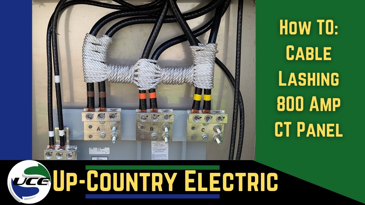 How To: Cable Lashing 800 Amp Ct Panel - YouTube