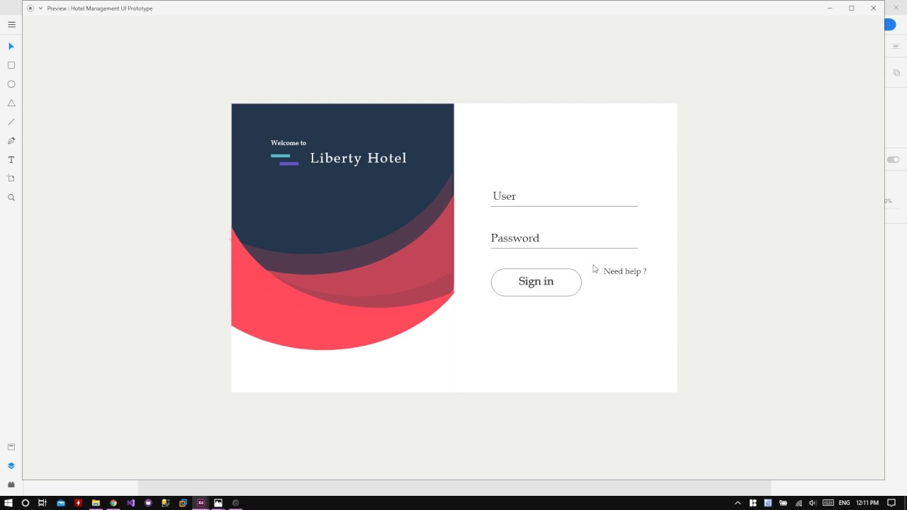 Hotel Management UI Prototype - YouTube