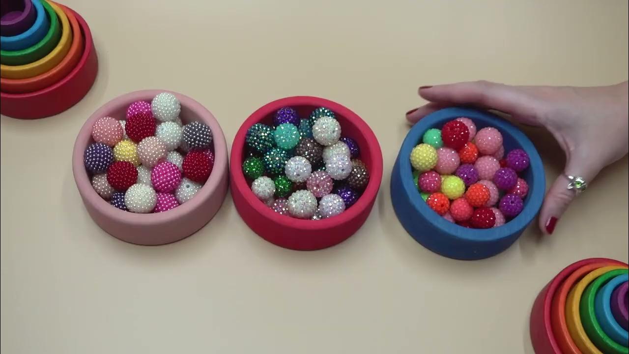 COLORFUL Beads ASMR Balls 🍀Satisfying Video - YouTube
