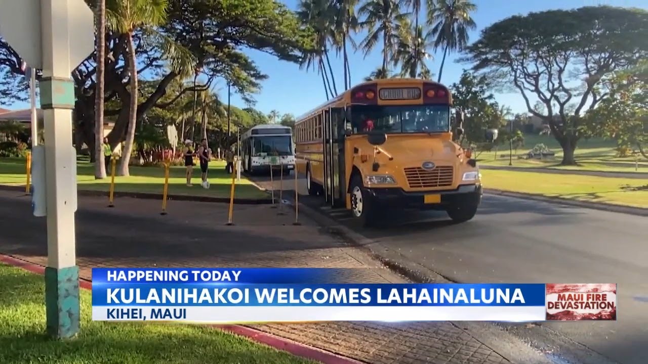 Lahainaluna High Students start their school year at Kulanihako'i High ...
