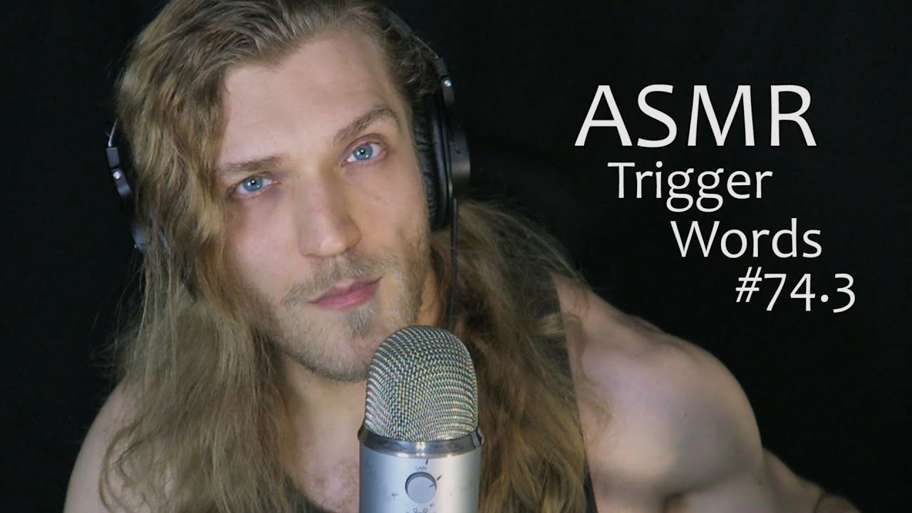 ASMR Trigger Words #74.3 | Deep Male Voice Whisper & Mouth Clicking ...