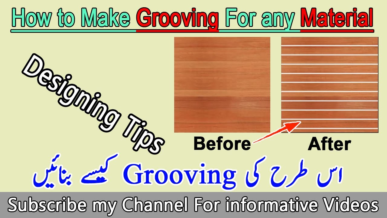 How to Make Grooving in any Material | Grooving in Max | Simple ...