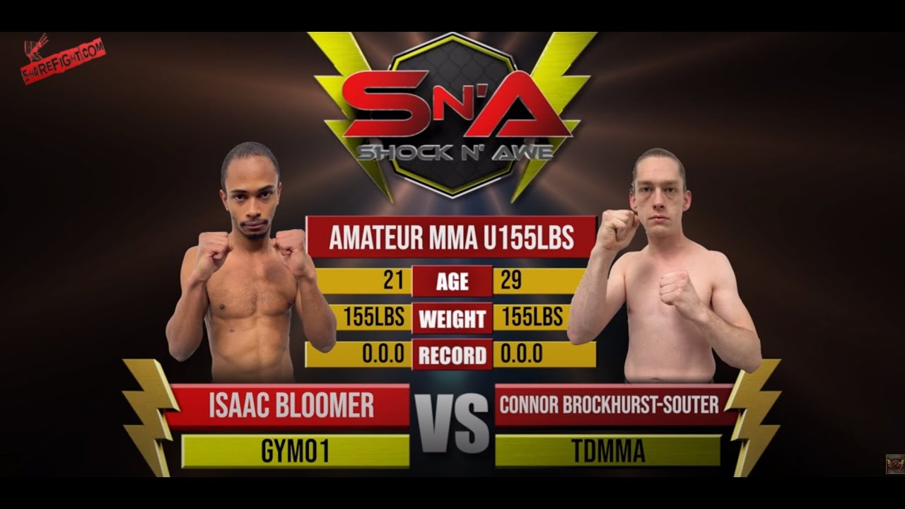 Shock N Awe 34 - Isaac Bloomer vs Connor Brockhurst Souter Lightweight ...