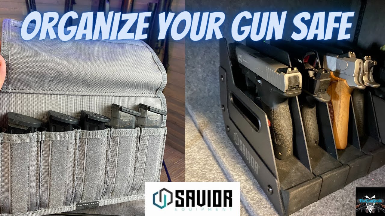 Savior Equipment Mag Buddy and 4 Slot Pistol Rack - YouTube