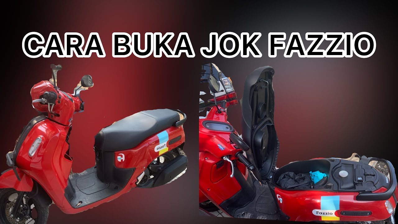 CARA BUKA JOK MOTOR FAZZIO - YouTube