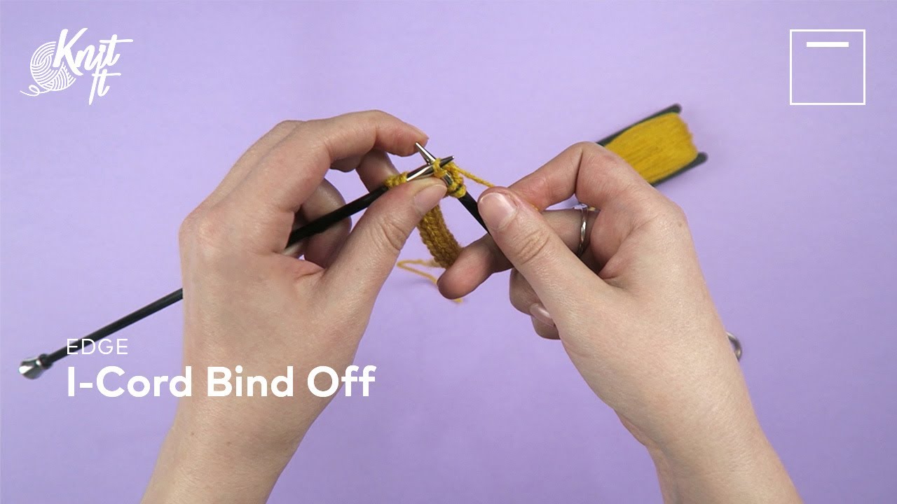 Edge | I-Cord Bind Off - YouTube