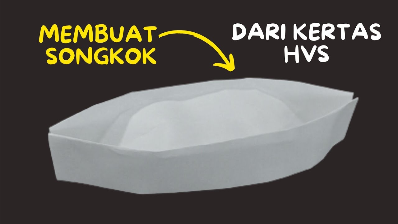 Cara Membuat Topi Songkok / Kopiah dari Kertas HVS - YouTube