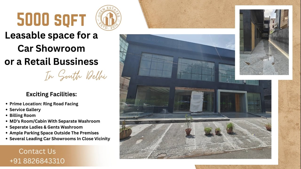 5000 Sq ft Leasable space for a Car Showroom or a bussiness - YouTube