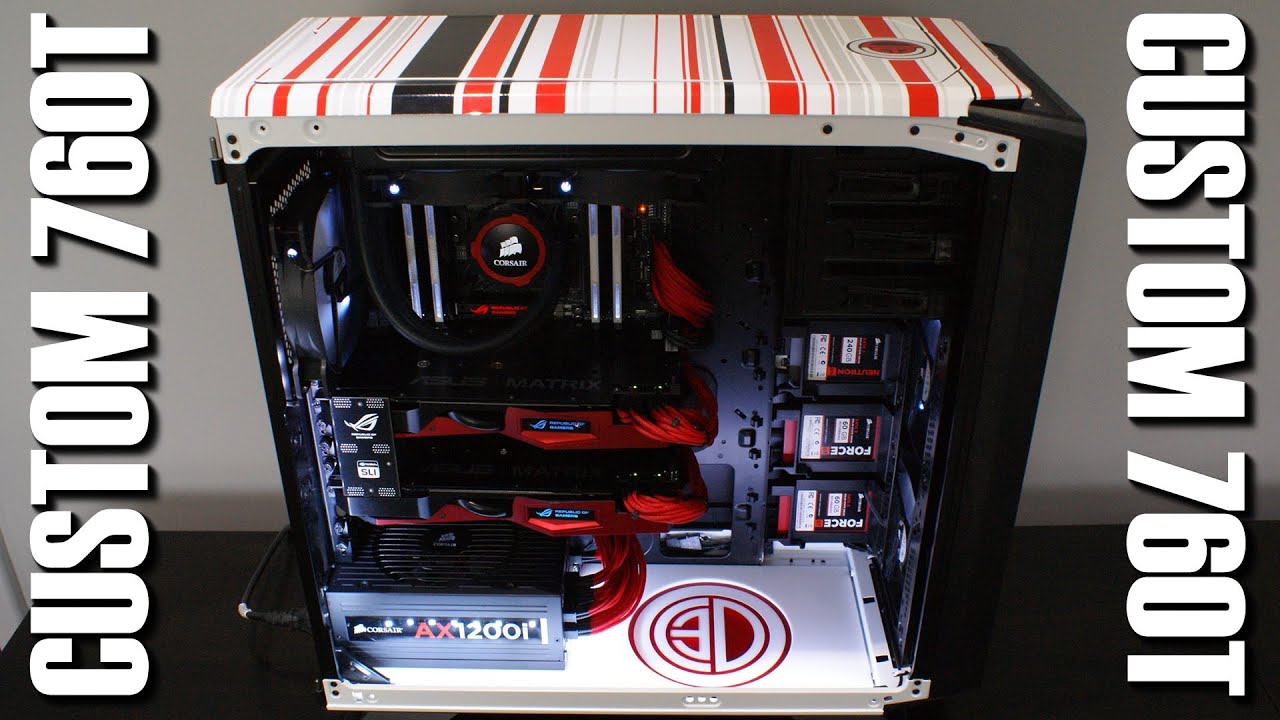 Custom Corsair 760T Asus GTX780 Ti Matrix SLi Rampage IV Black Edition ...