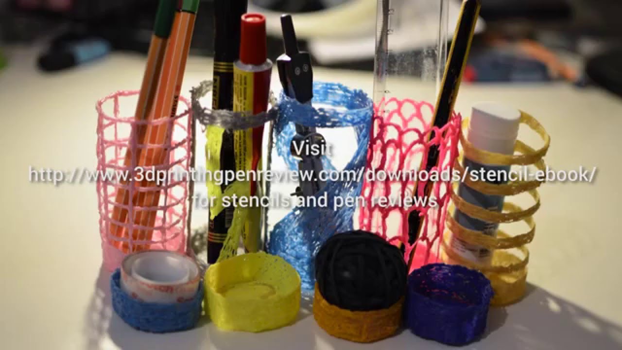 How to make a desk tidy tutorial 3D pen Scribbler V3 - YouTube