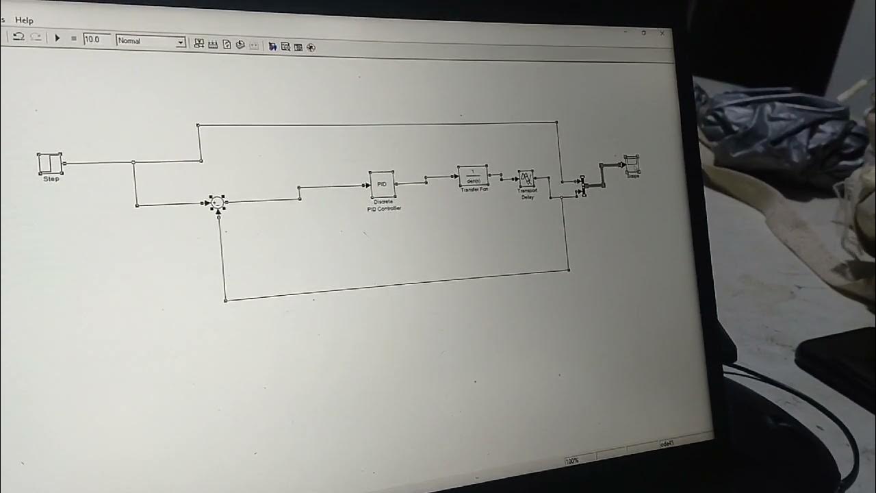 simulation of water level control using PID on matlab simulink - YouTube