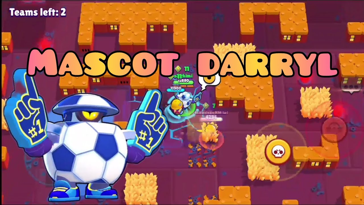 Mascot darryl running through everybody - YouTube