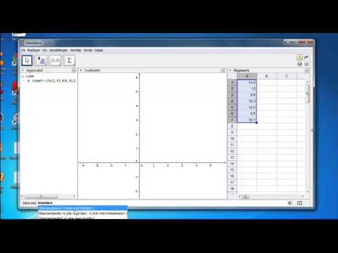Standardavvik GeoGebra - YouTube