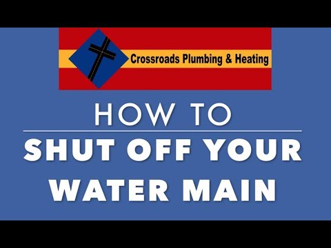 How To Shut Off Your Main Water Line In Case Of Emergency - YouTube