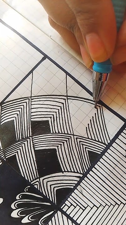 How To Draw Zentangle pattern #zentangleart - YouTube