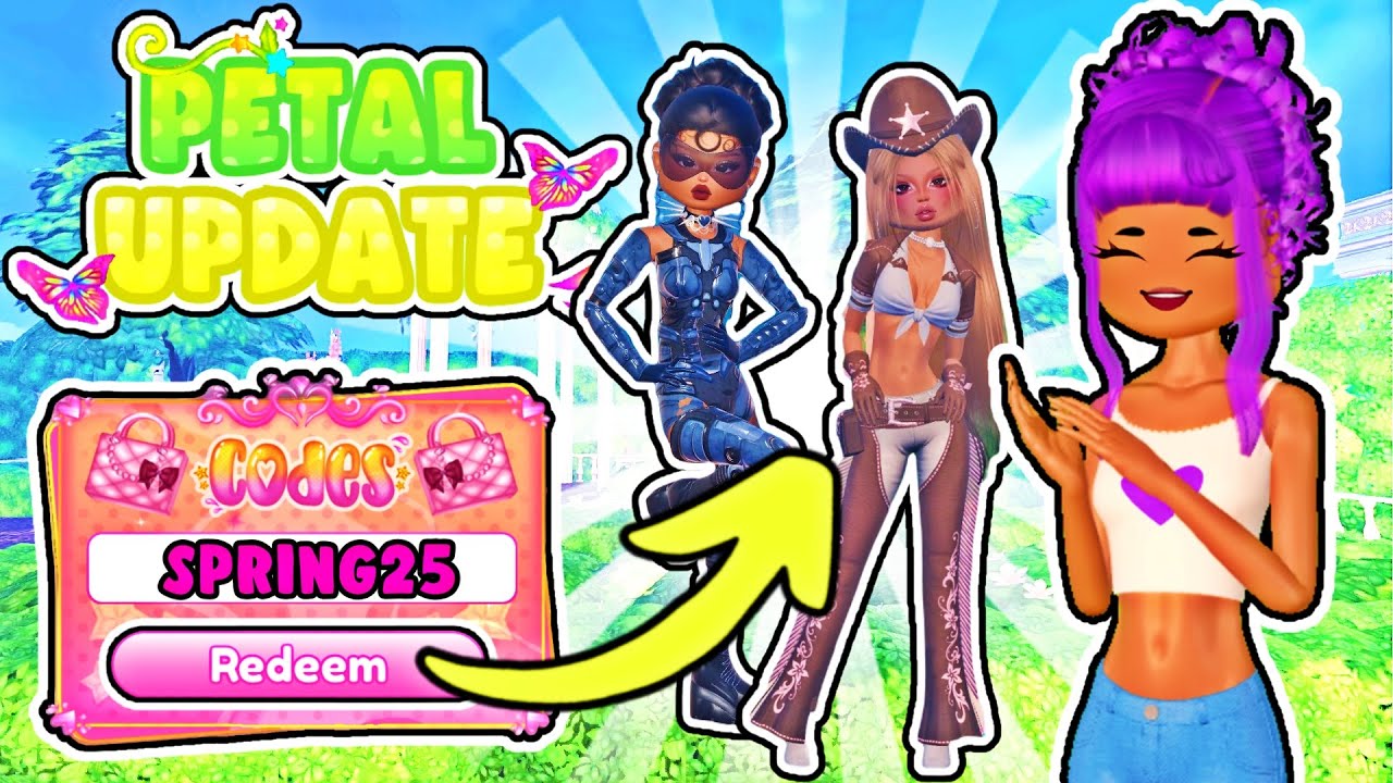 *NEW CODES* PETAL UPDATE In DRESS TO IMPRESS!! - YouTube