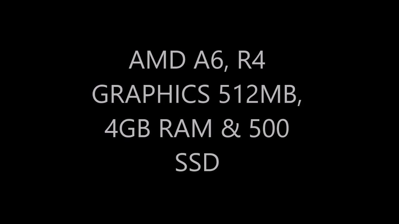 AMD A6 R4 GRAPHCIS RAINBOW SIX LAS VEGAS - YouTube
