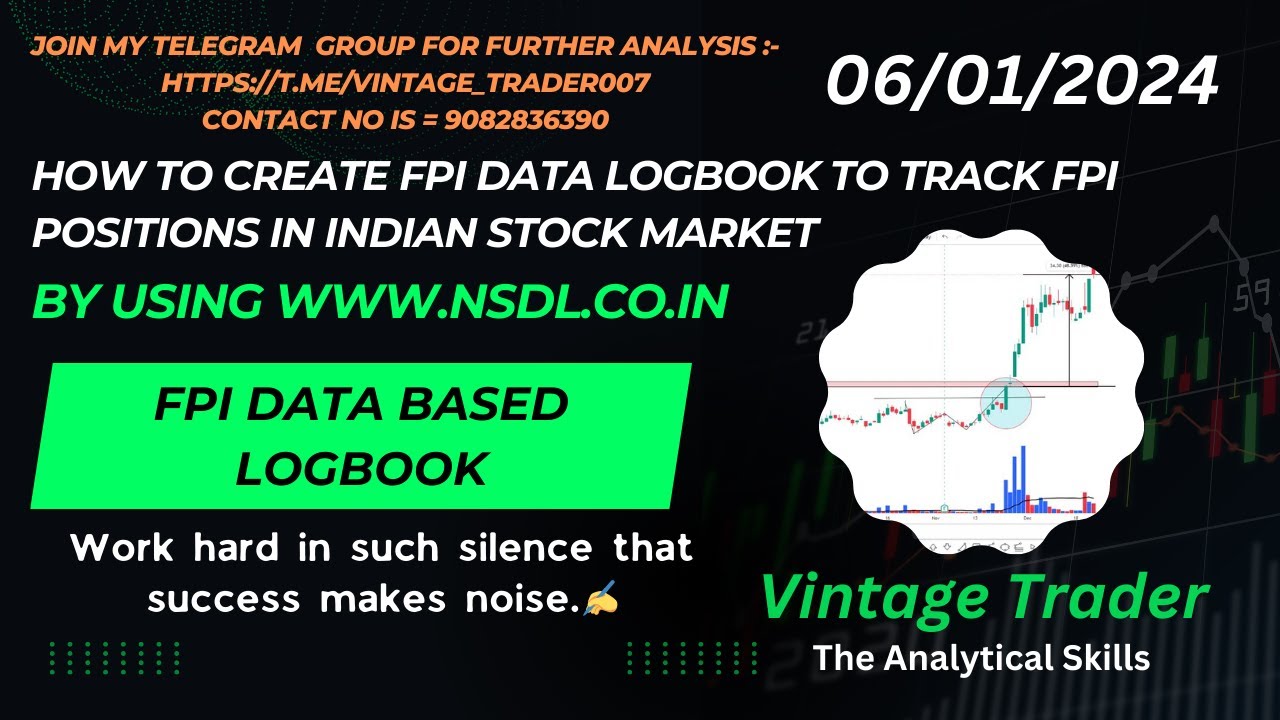 HOW TO CREATE FPI DATA LOGBOOK TO TRACK FPI POSITIONS IN INDIAN STOCK ...