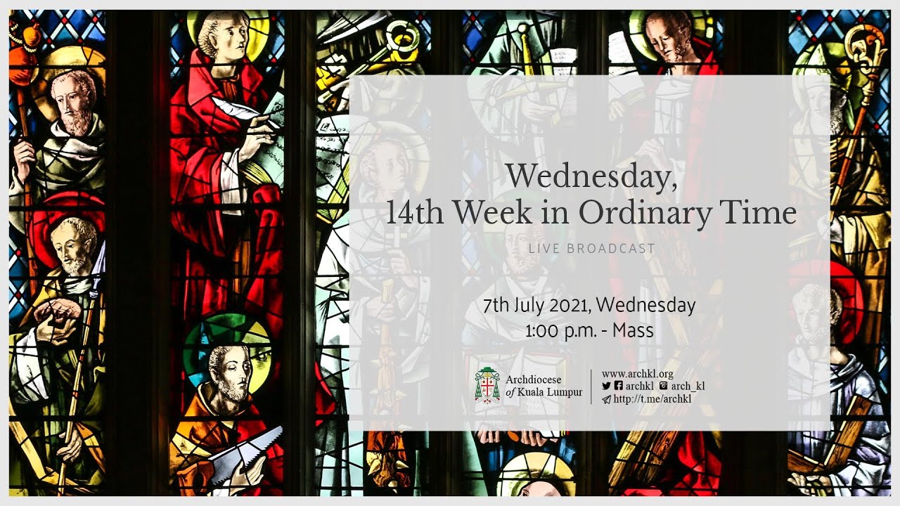 Mass l Wednesday, 14th Week in Ordinary Time - YouTube