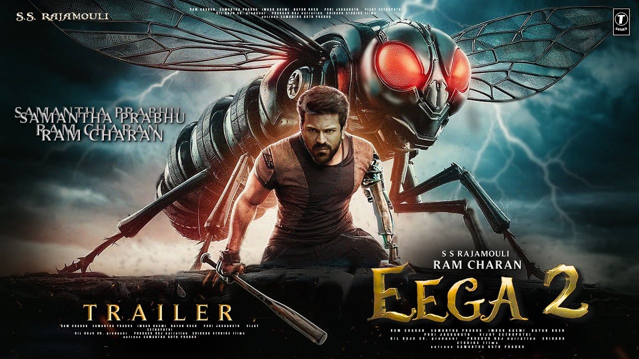 EEGA 2 - HINDI Trailer | S S Rajamouli | Ram Charan | Samantha Prabhu, Sudeep Kichcha, Makkhi ...