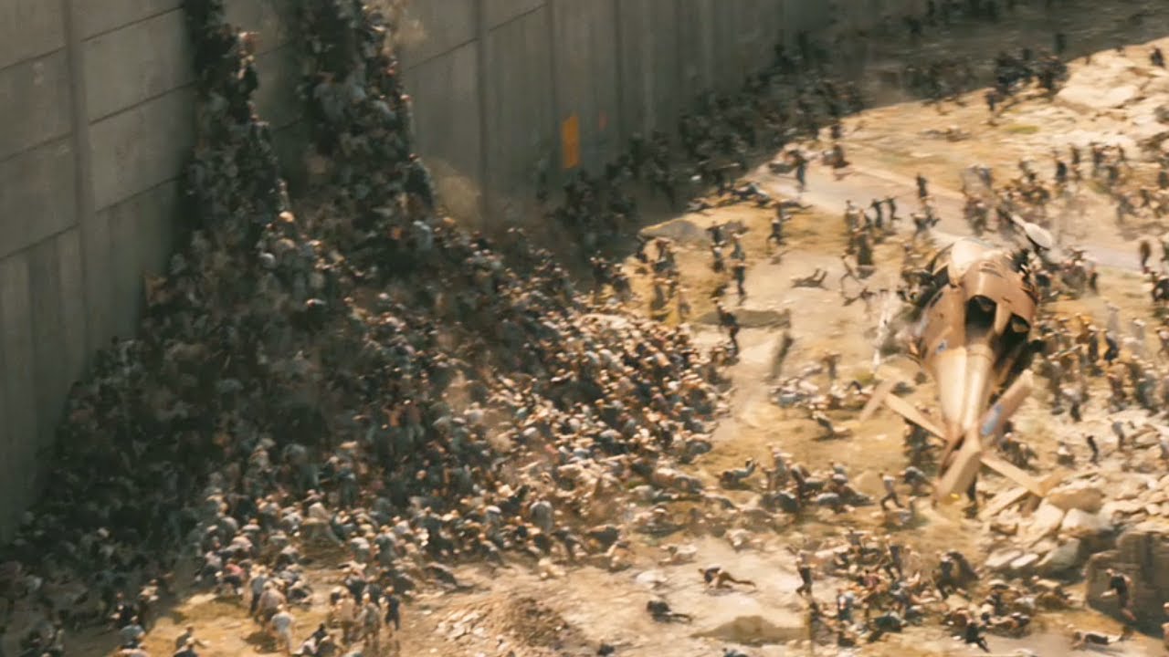 World War Z, Zombies attack Jerusalem - YouTube