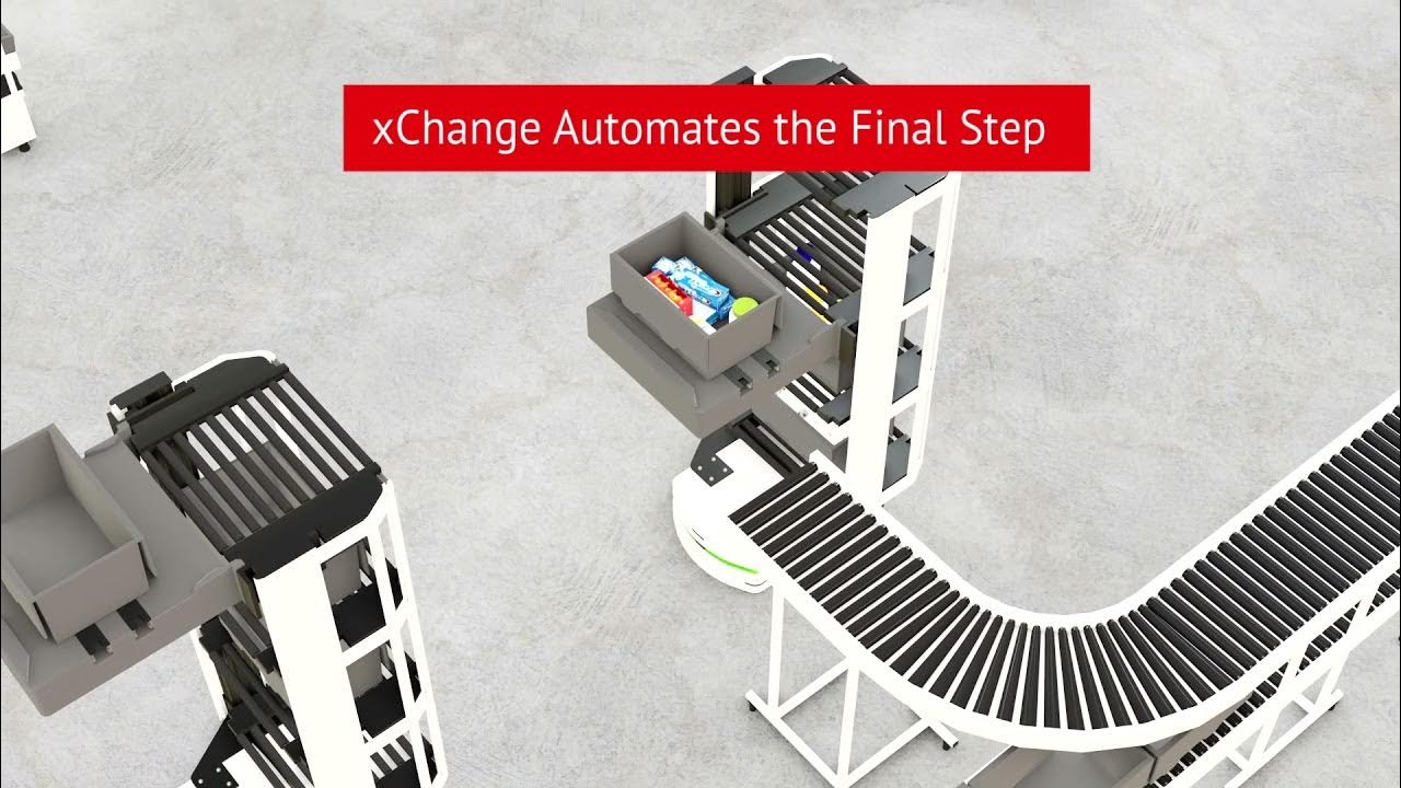 Tompkins Robotics Introduces the Revolutionary xChange™ Robotic Sortation System - YouTube