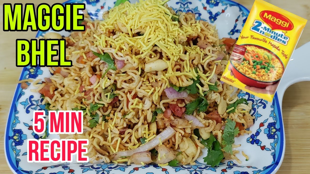 instant Maggie bhel|tea time snacks|5 mins recipe|Maggie recipe#youtube ...