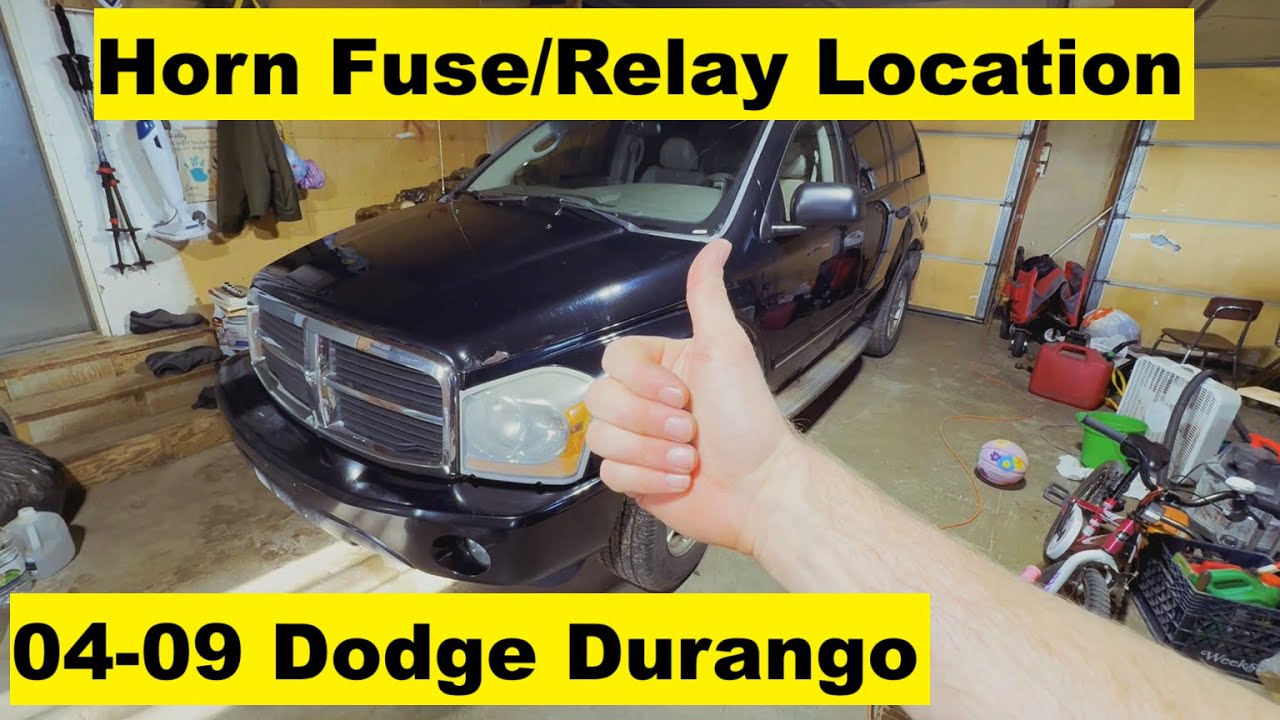 Horn Fuse and Relay Location Dodge Durango 04 05 06 07 08 09 2004 2005 ...