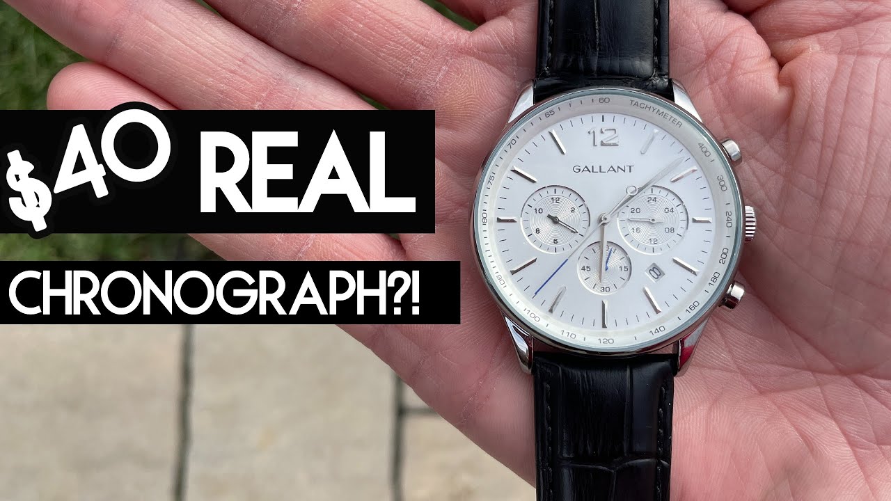 Gallant Chronograph "Style" Watch | Full Review | $40 On Amazon! - YouTube