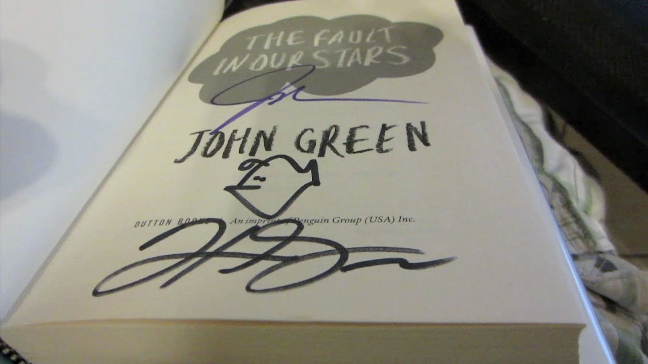 SIGNED BY HANK & JOHN GREEN! (8.8.13-Day 794 yto) - YouTube