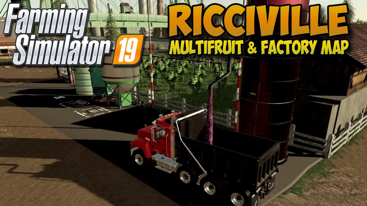 SELLING OUR FIRST LOAD OF GRAPES | FS19 Timelapse - Ricciville Factory ...