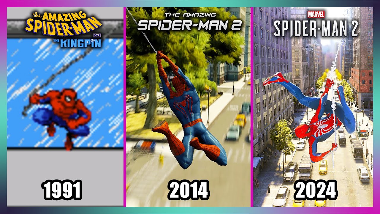Evolution of Web Swinging/Slinging in Spider Man Games (1982 - 2024 ...