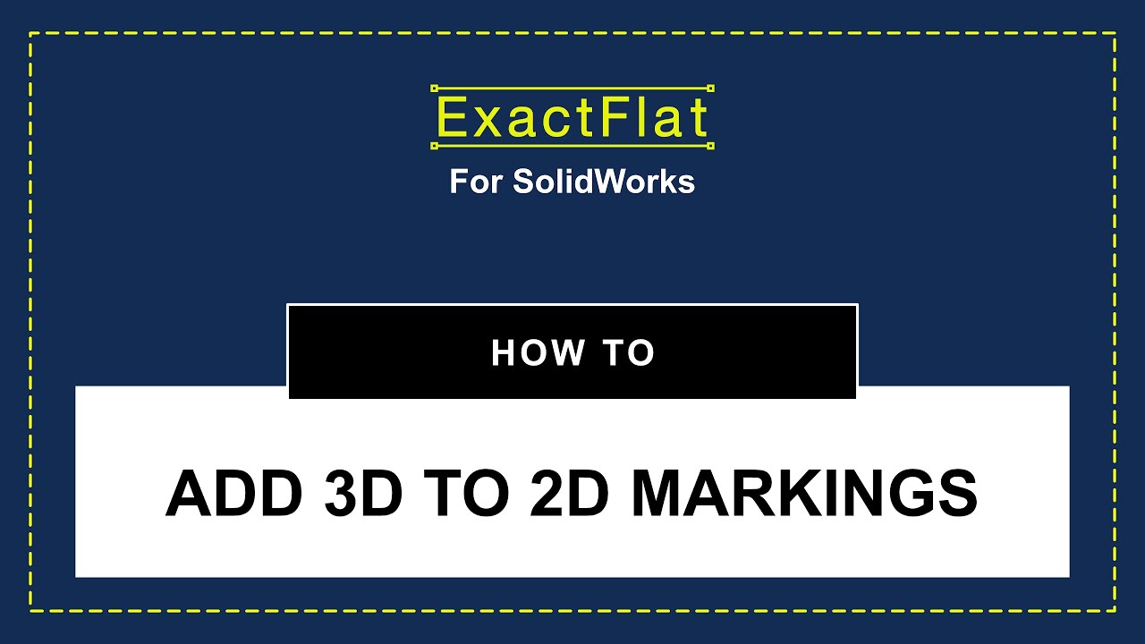 How to add 3D to 2D markings - YouTube