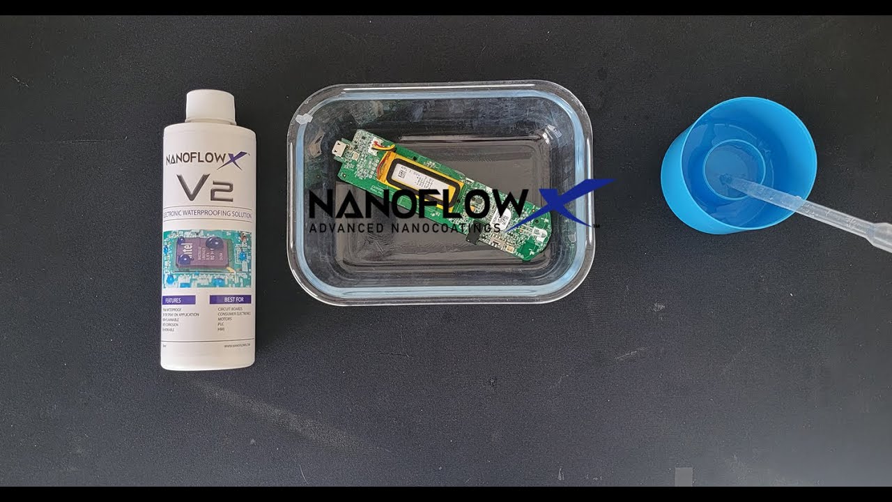 Waterproofing Electronics using NanoFlowX - YouTube