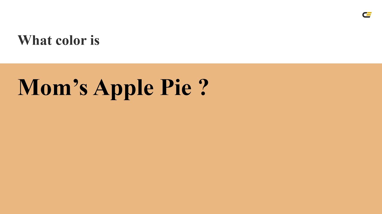 Mom’s Apple Pie color #eab781 hex Cool Orange color eab781 - YouTube