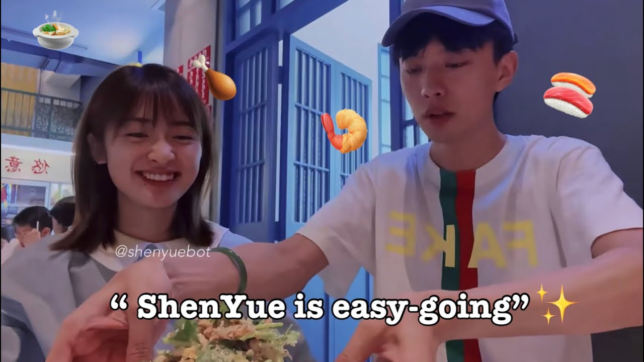 ShenYue food vlog with Co-Star Wang Jing Xuan [ ENG SUB ] - YouTube