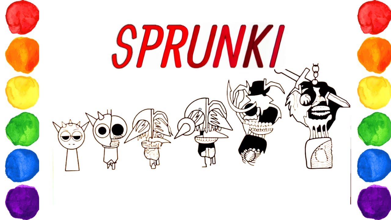 How to color Raddy from Sprunki 🌈 Happy Coloring 🌈 - YouTube