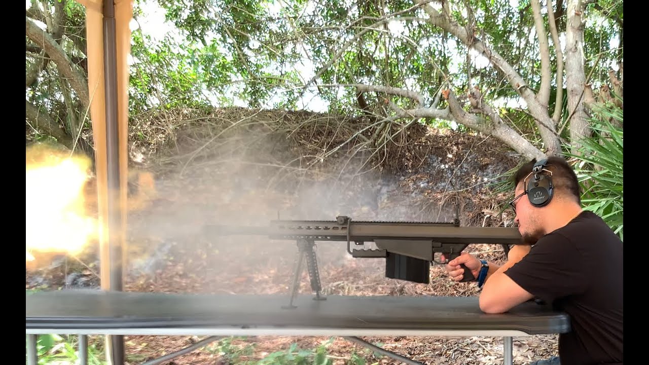 First time shooting a Barrett M82 .50 Cal | INSANE EXPERIENCE - YouTube
