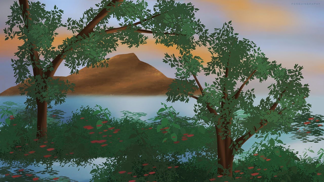 How To Draw Trees | Procreate Tutorial For Beginners - YouTube