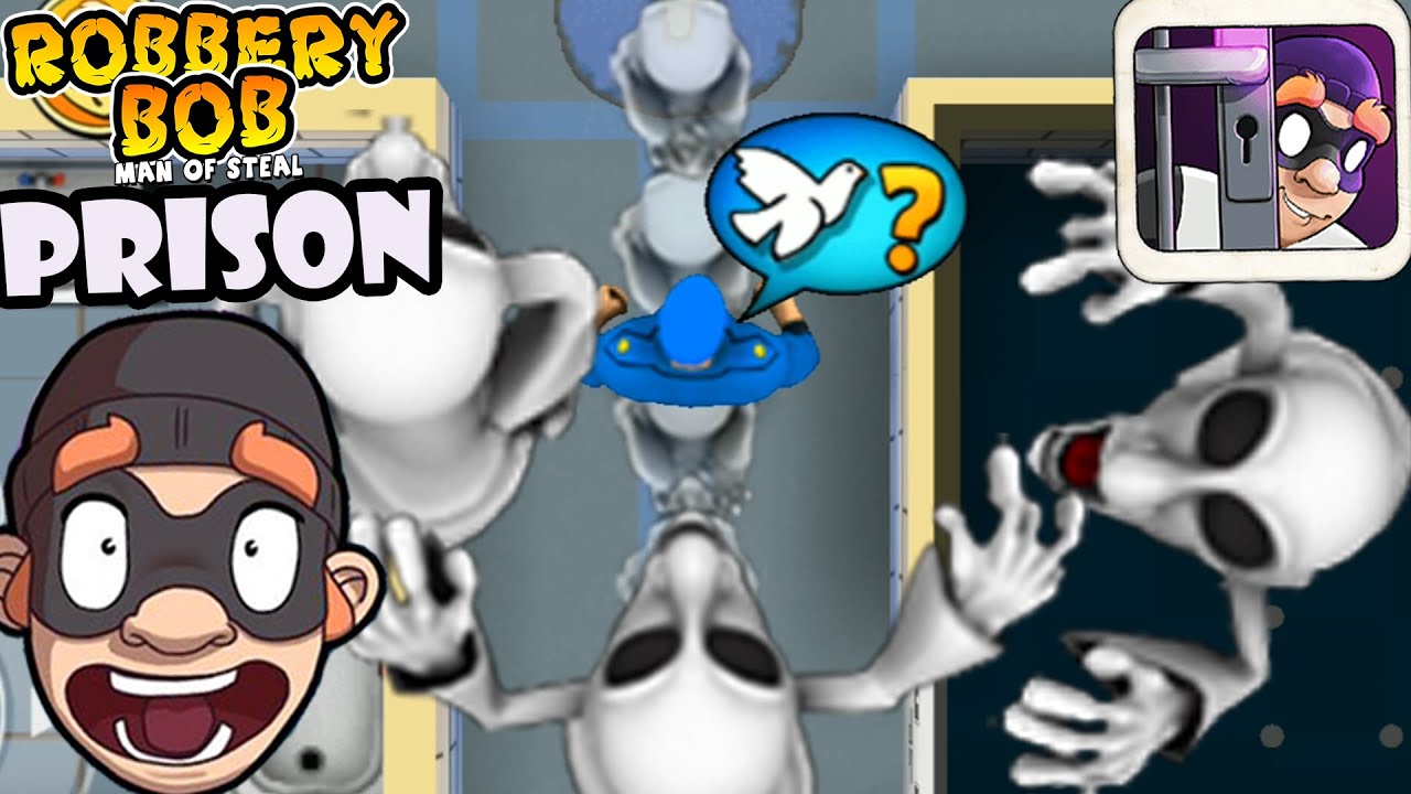 Robbery Bob 1 - PRISON CHAPTER - Use MARIO GHOST Suit - Part 7 - YouTube
