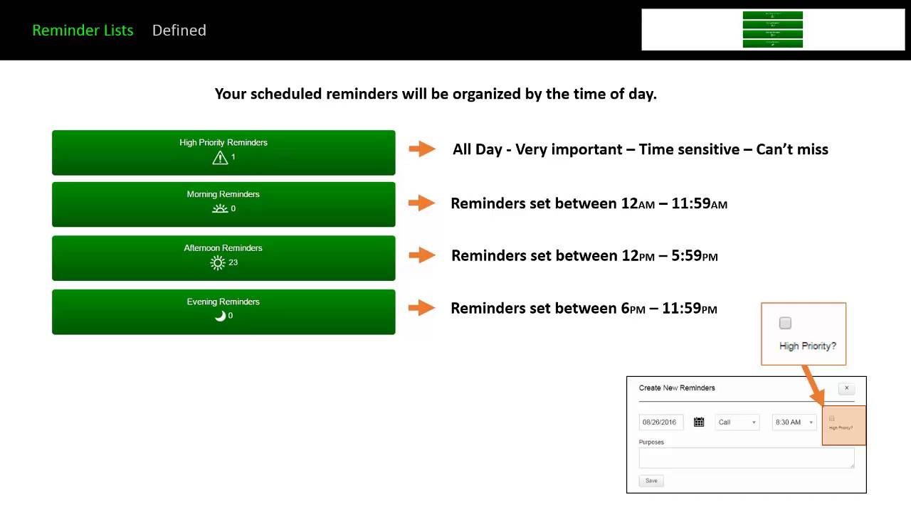 Reminder Lists - YouTube