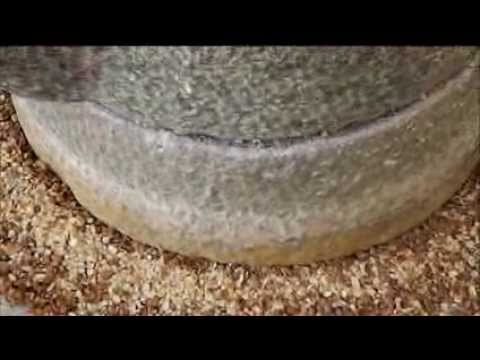 Ragi Milling Stone/How to Split Red Chori Beans/Dal - YouTube
