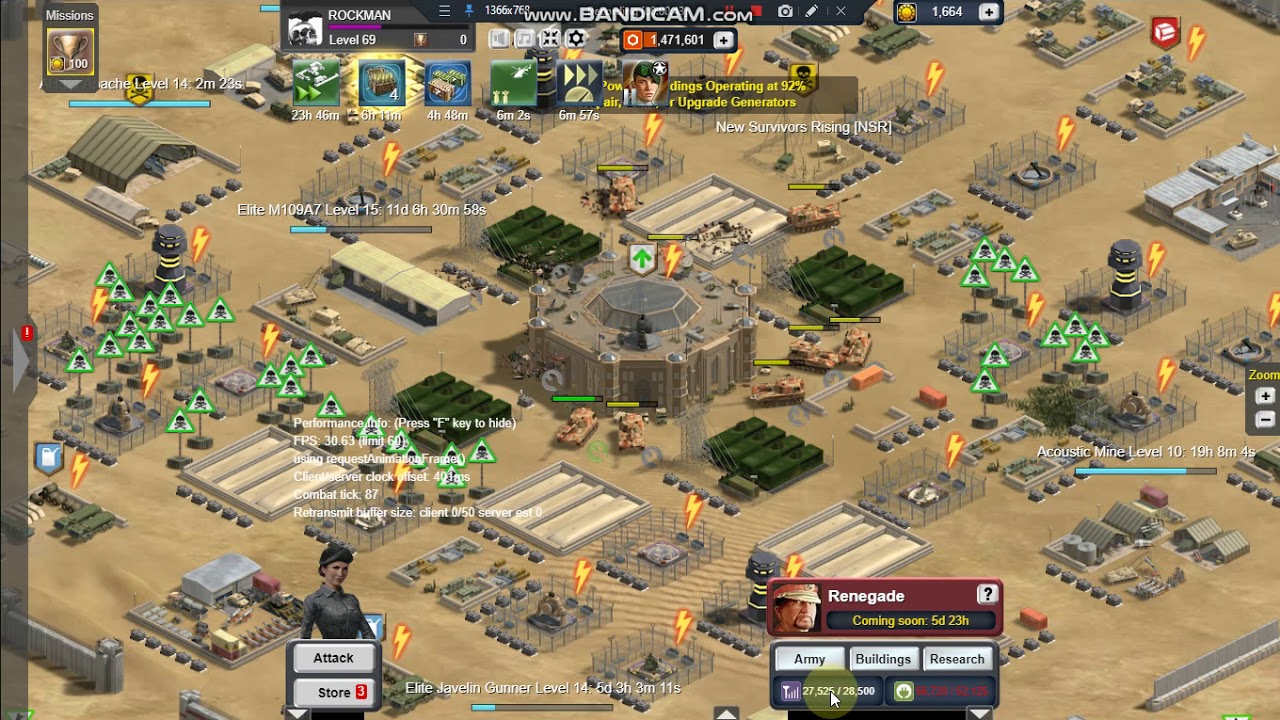 Thunder Run : war of clans - reserve bay bug - YouTube